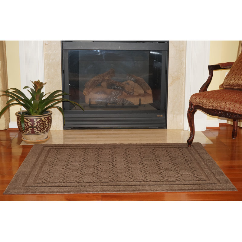 Charlton Home® Bradfield Chocolate Area Rug & Reviews | Wayfair