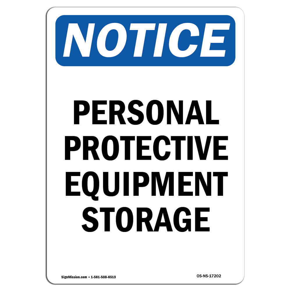 SignMission Personal Protective Equipment Storage Sign | Wayfair