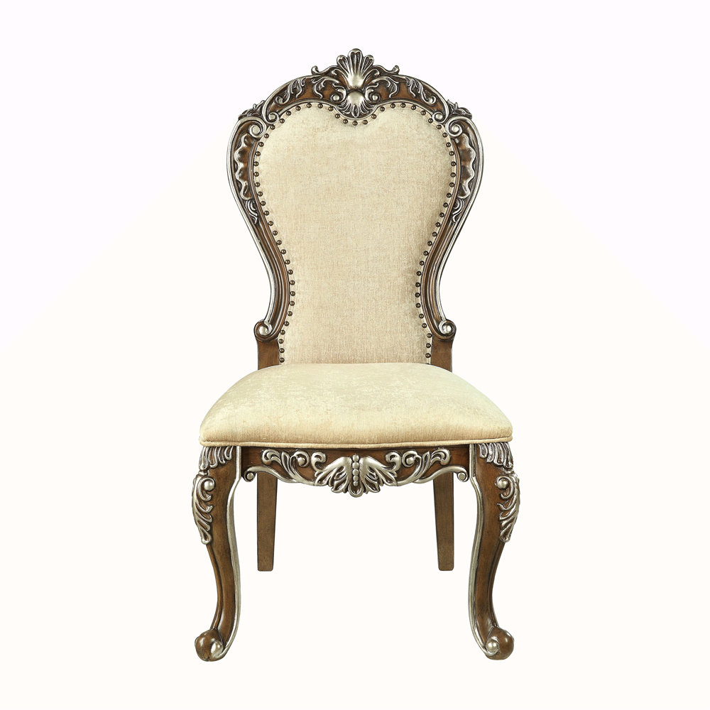 One Allium Way® Antique Oak Finish Side Chair (Armless Chair) (Set Of 2 ...