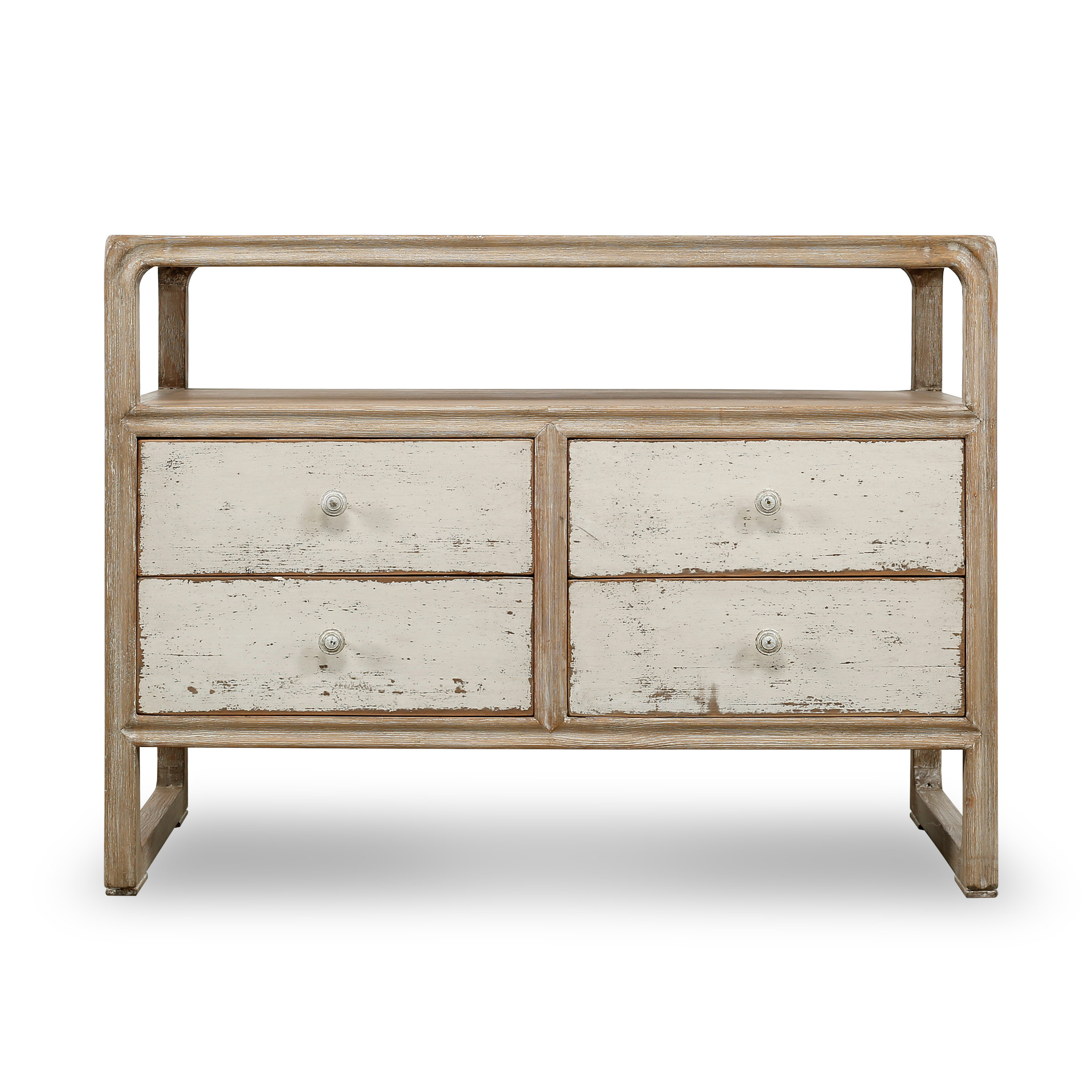 Lily's Living Solid Wood Sled 4 - Drawer End Table with Storage | Wayfair