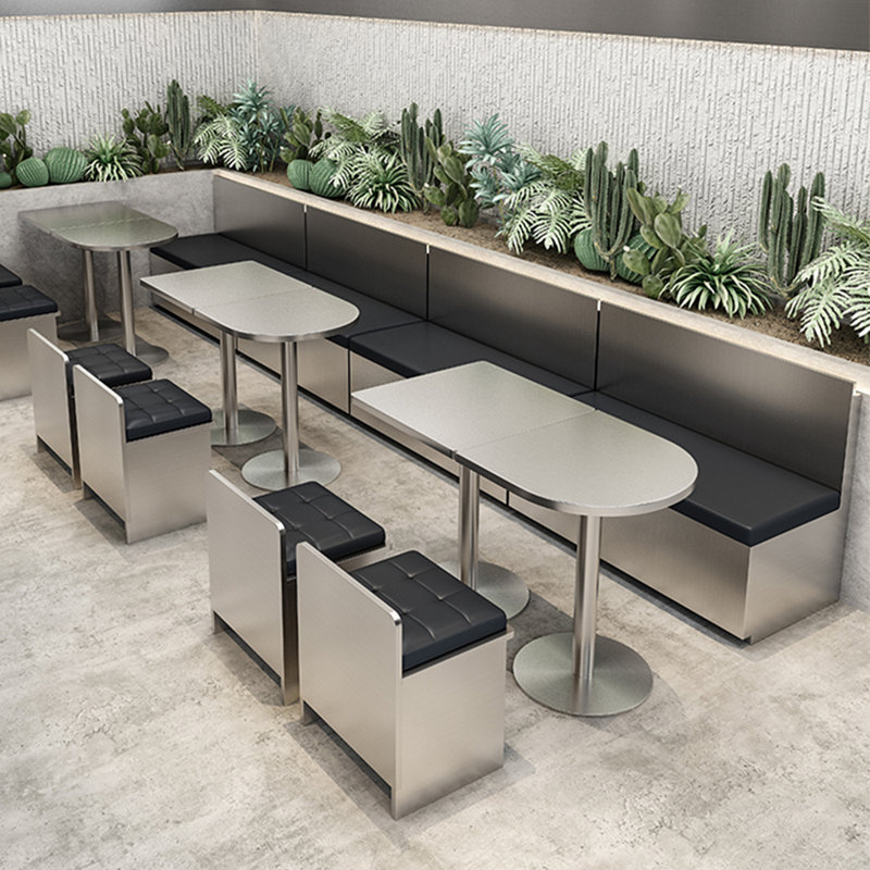 Canadian Linen Modern industrial style restaurant cafe bench | Wayfair