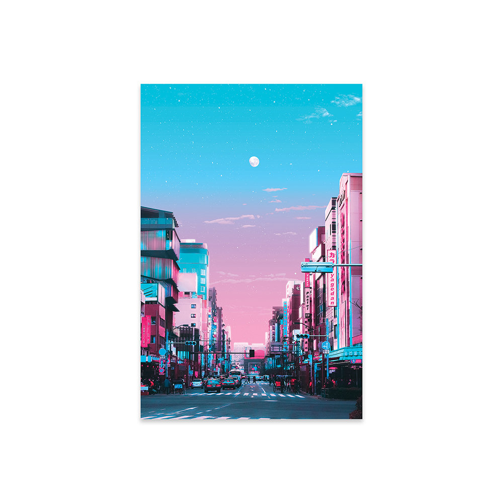 Latitude Run® Tokyo Pastel City by Danner Orozco - Unframed Graphic Art ...