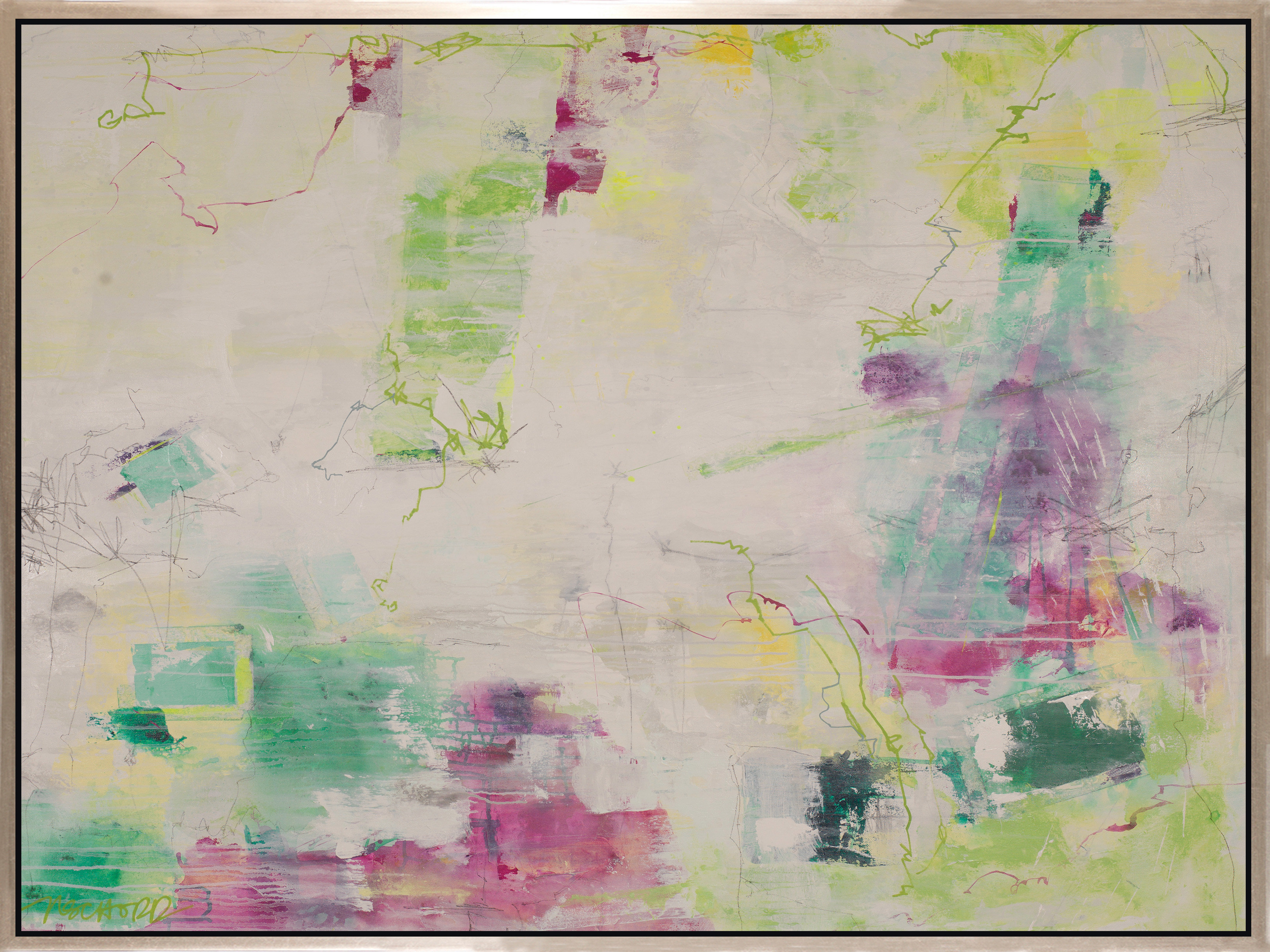 CHC Art, Inc. Tears of Joy - Floater Frame Painting on Canvas | Perigold