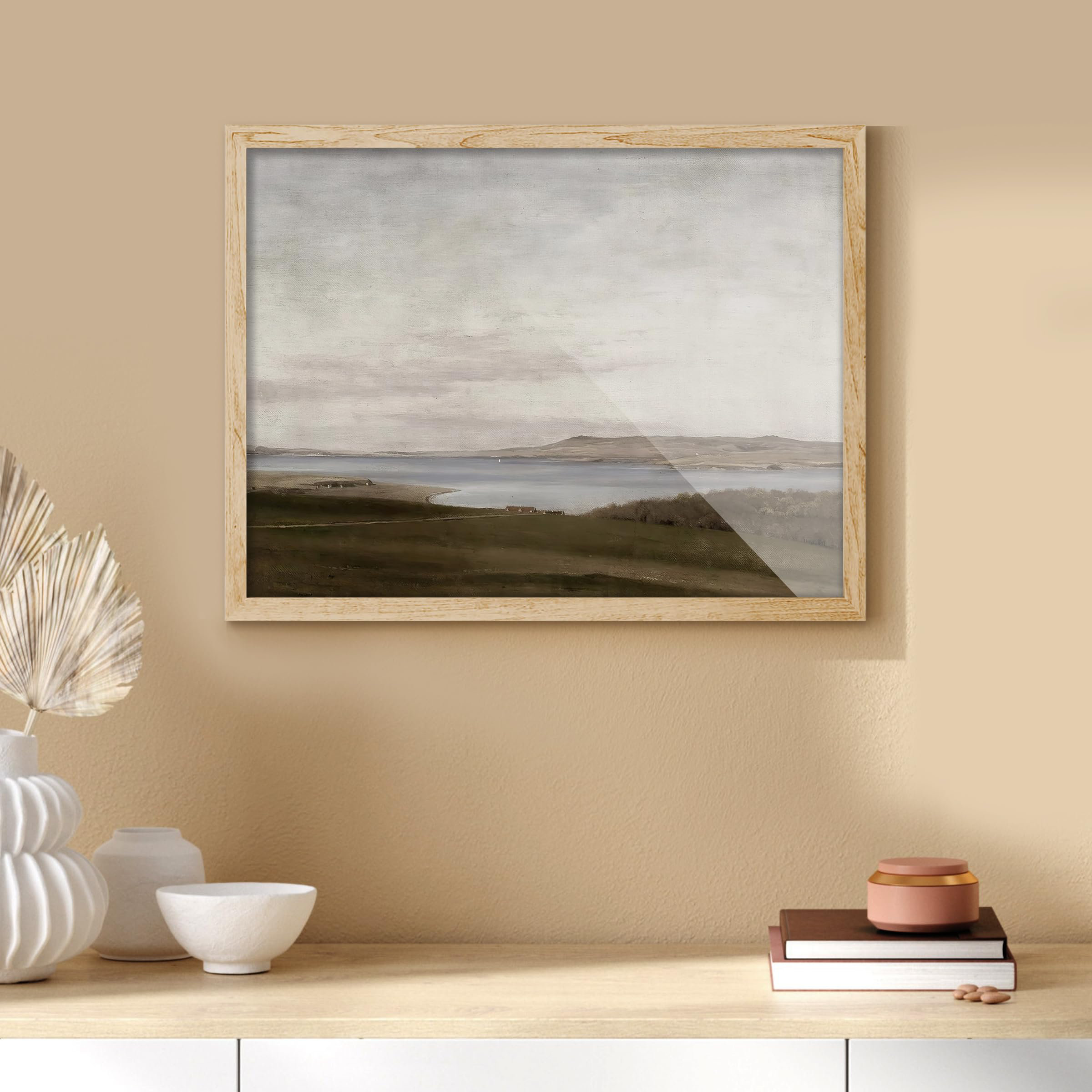 SIGNLEADER Field Lake Countryside Wall Art Nature Landscape ...