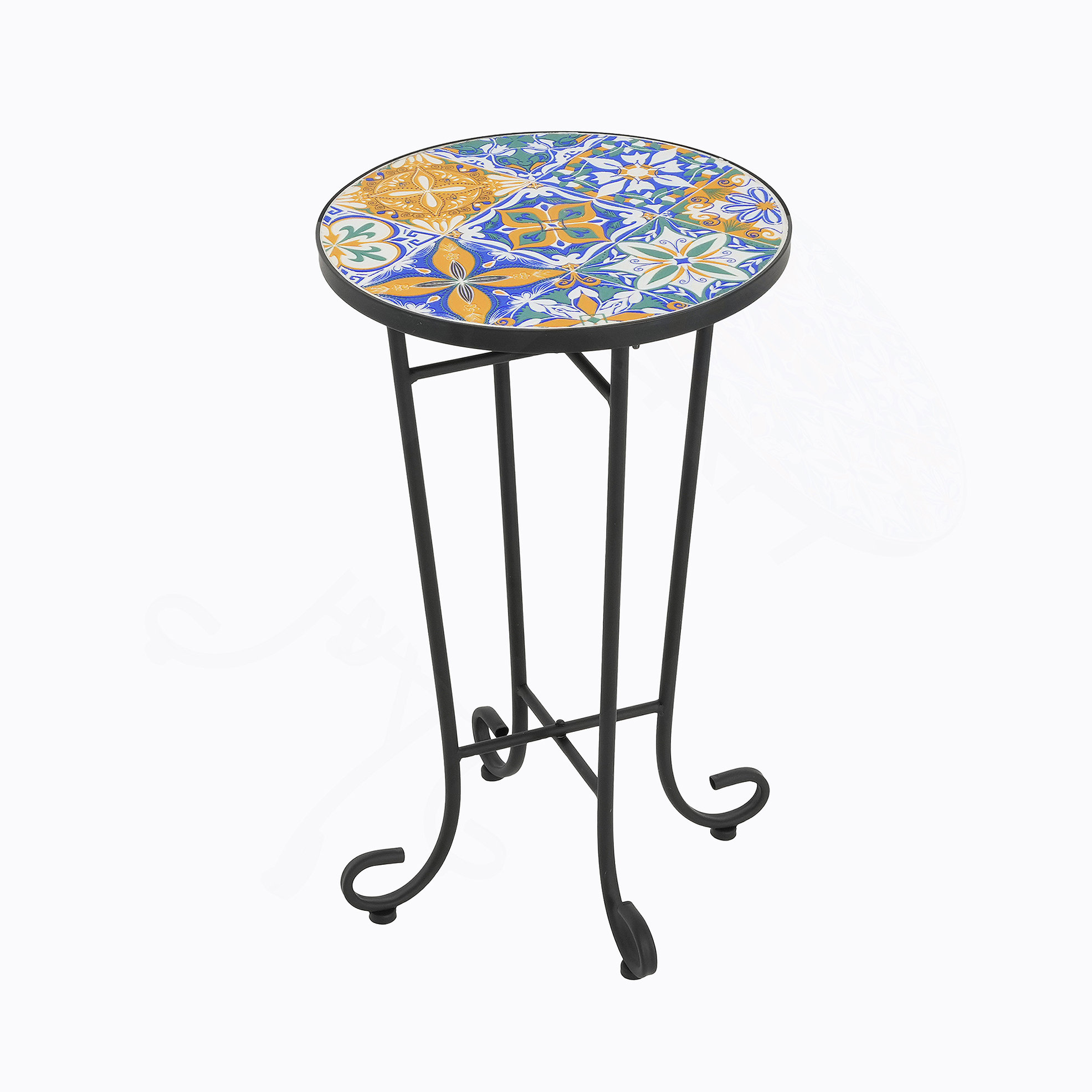 BOSTINS Patio Side Table,Colourful+Black - Wayfair Canada