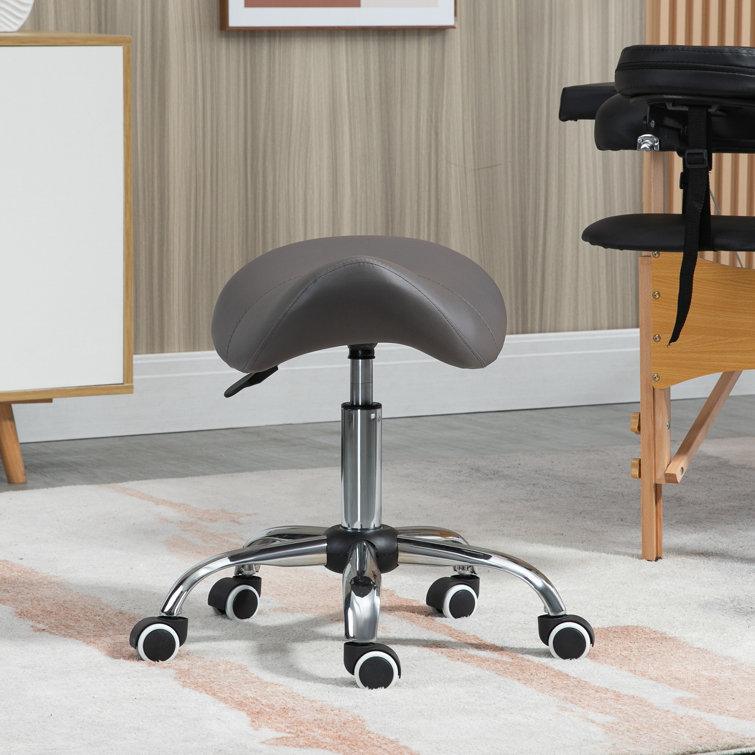 Metro Lane Alexej Adjustable Height Active Stool with Wheels | Wayfair ...