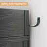Wrought Studio™ Farmhouse Coffee Bar Hutch with 3-Color LED Lights ...