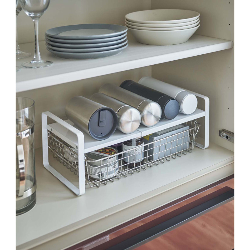 Yamazaki USA Yamazaki Home Steel Kitchen 2 Tiered Shelf Rack ...