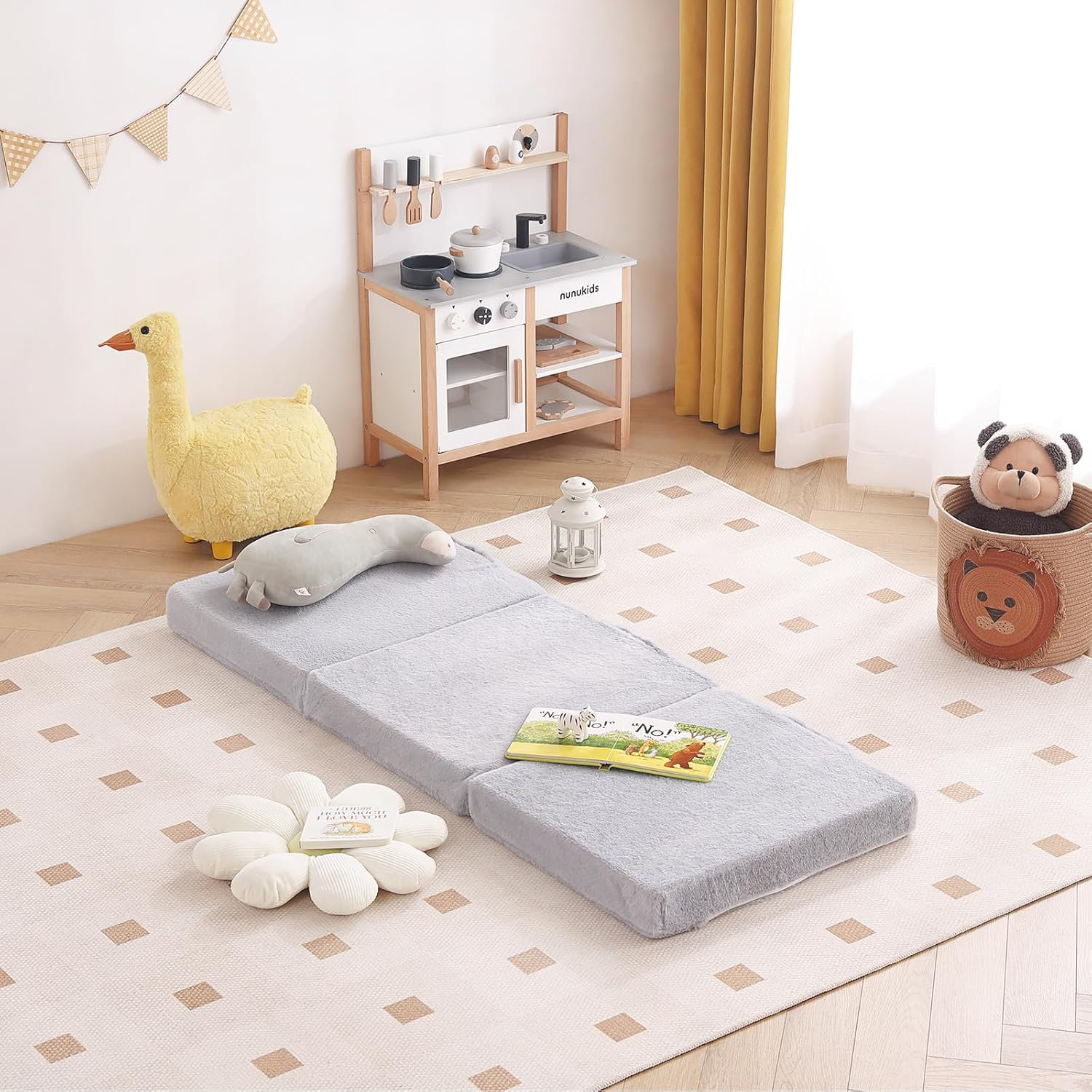 Alwyn Home Toddler Foldable Floor Mattress, Small Floor Nap Mat For ...