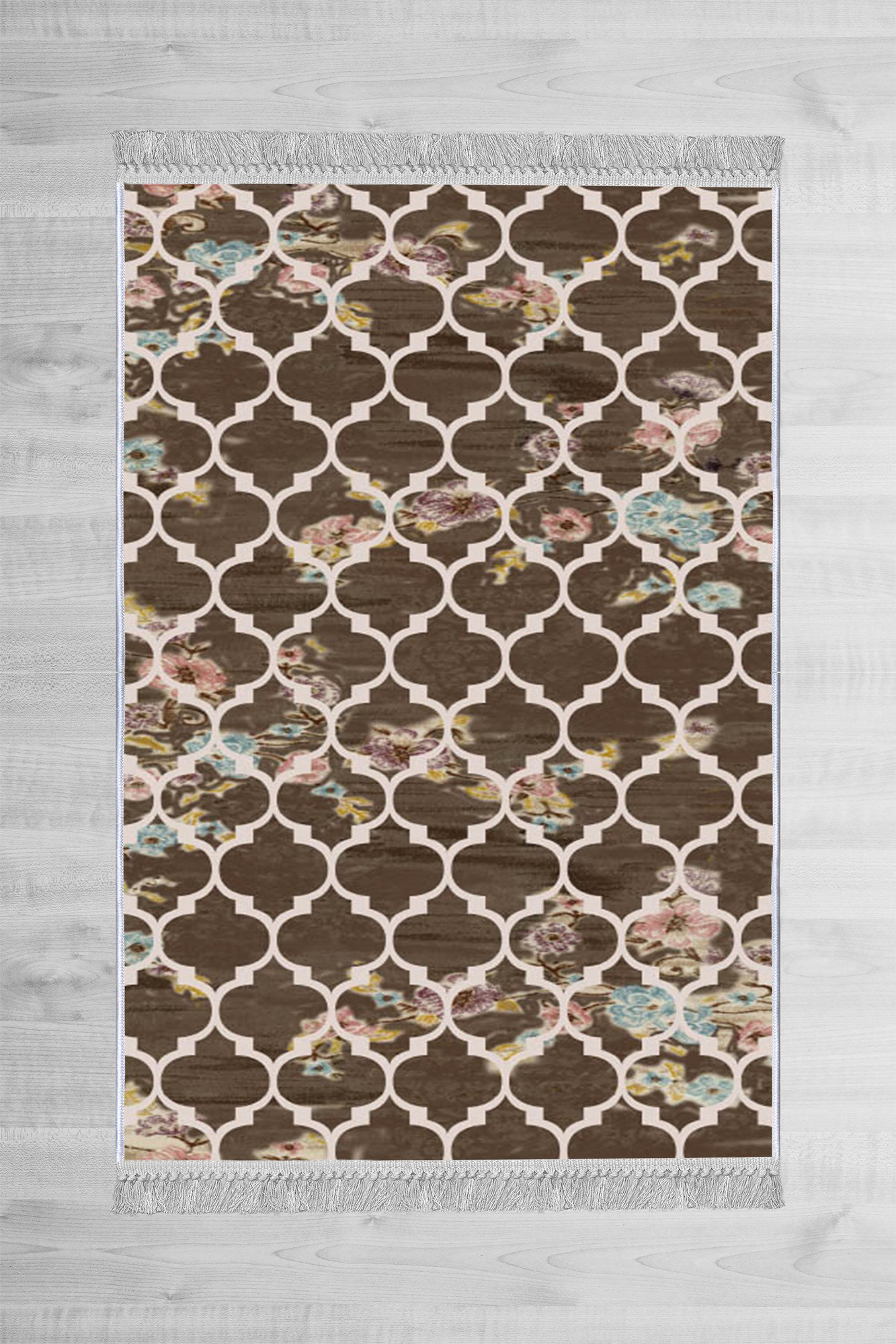 East Urban Home Alyshia Geometric Machine Tufted Velvet Area Rug in ...