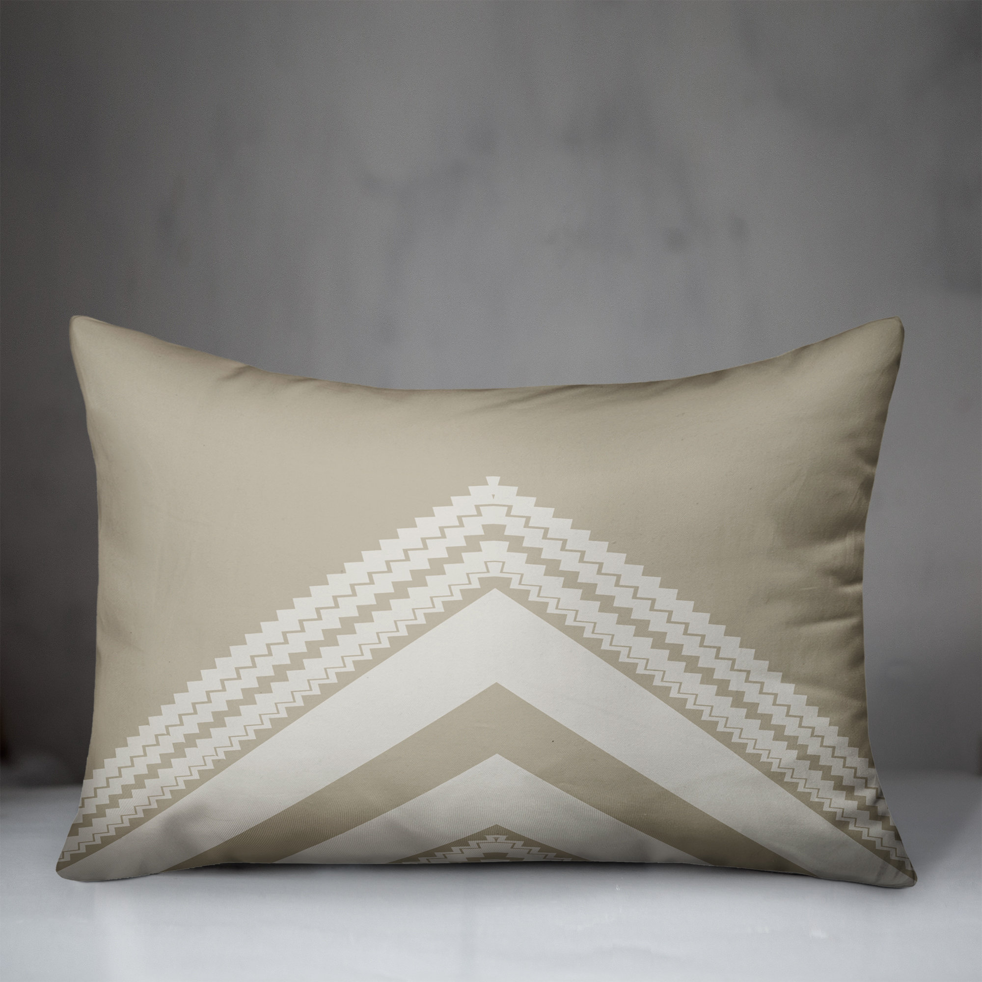 Designs Direct Creative Group Greige Zig Zag Rectangular Pillow Cover ...