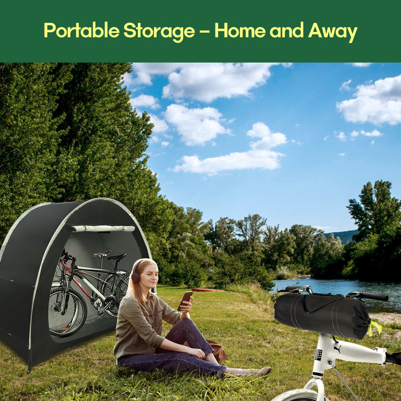 Poloma Outdoor Bike Storage Tent Bicycle Shelter With Carry Bag ...
