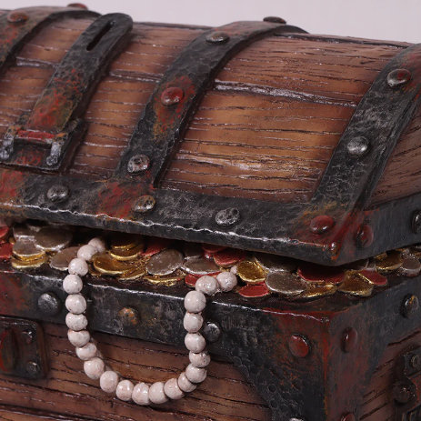 Loon Peak® Jash Small Pirate Treasure Chest Statue | Wayfair