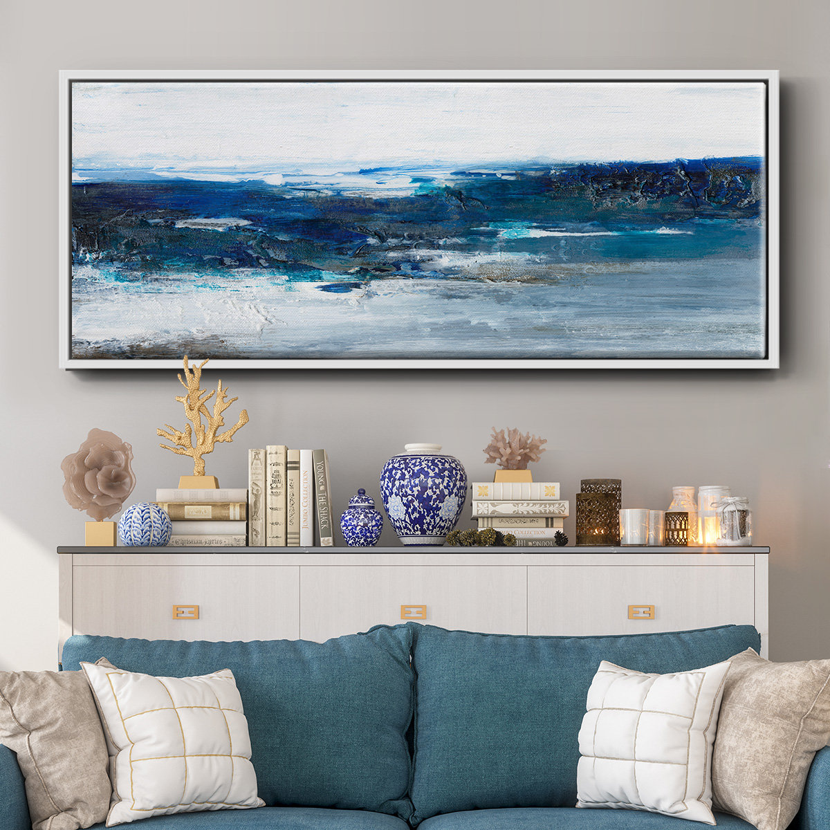 Wexford Home Mysterious Sea II- Framed Canvas | Wayfair