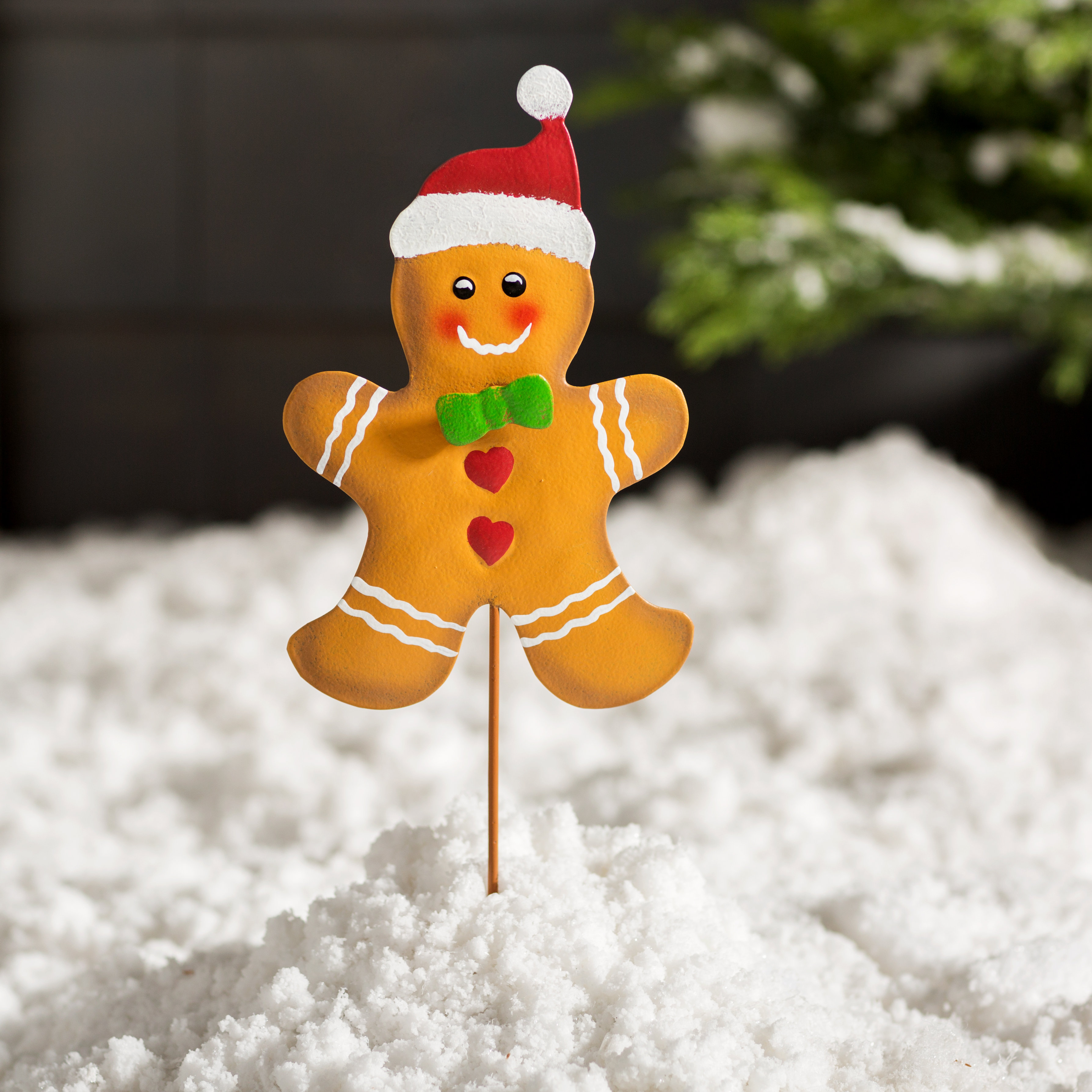 The Holiday Aisle® Metal Christmas Gingerbread Man on Stake & Reviews ...
