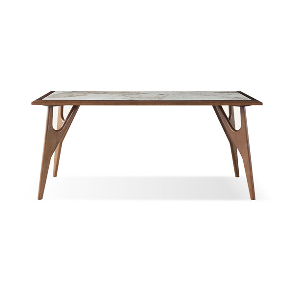 Orren Ellis Paislei Solid Wood Base Dining Table | Wayfair