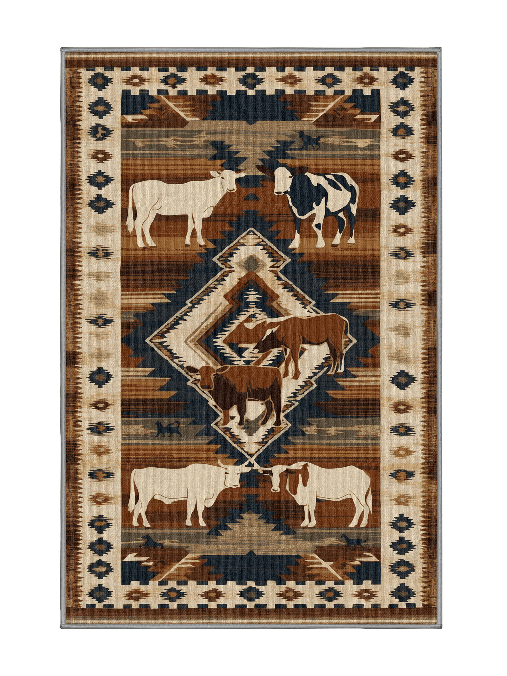 Dakota Fields Washable Ranch Animal Southwestern Area Rug | Wayfair