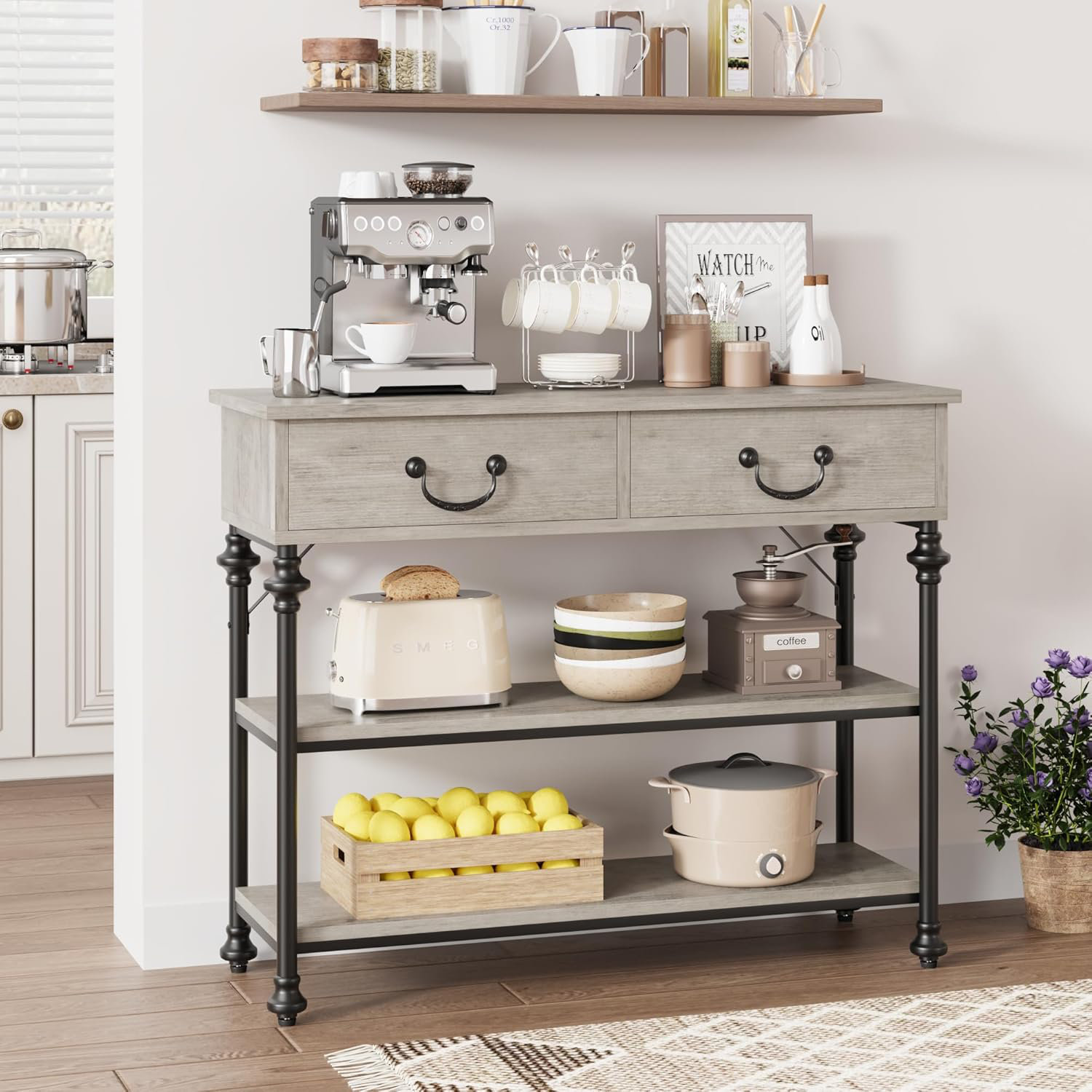 Williston Forge Console Table with Drawers, Sofa Tables Narrow Entryway ...