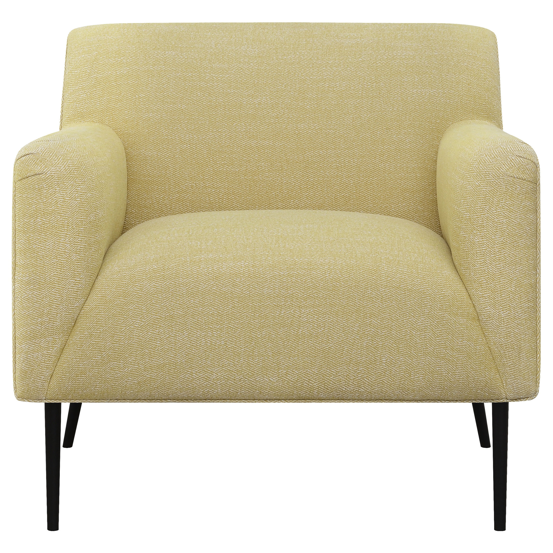 Hokku Designs Bright Darlene Lemon Upholstered English Arm Accent Chair ...
