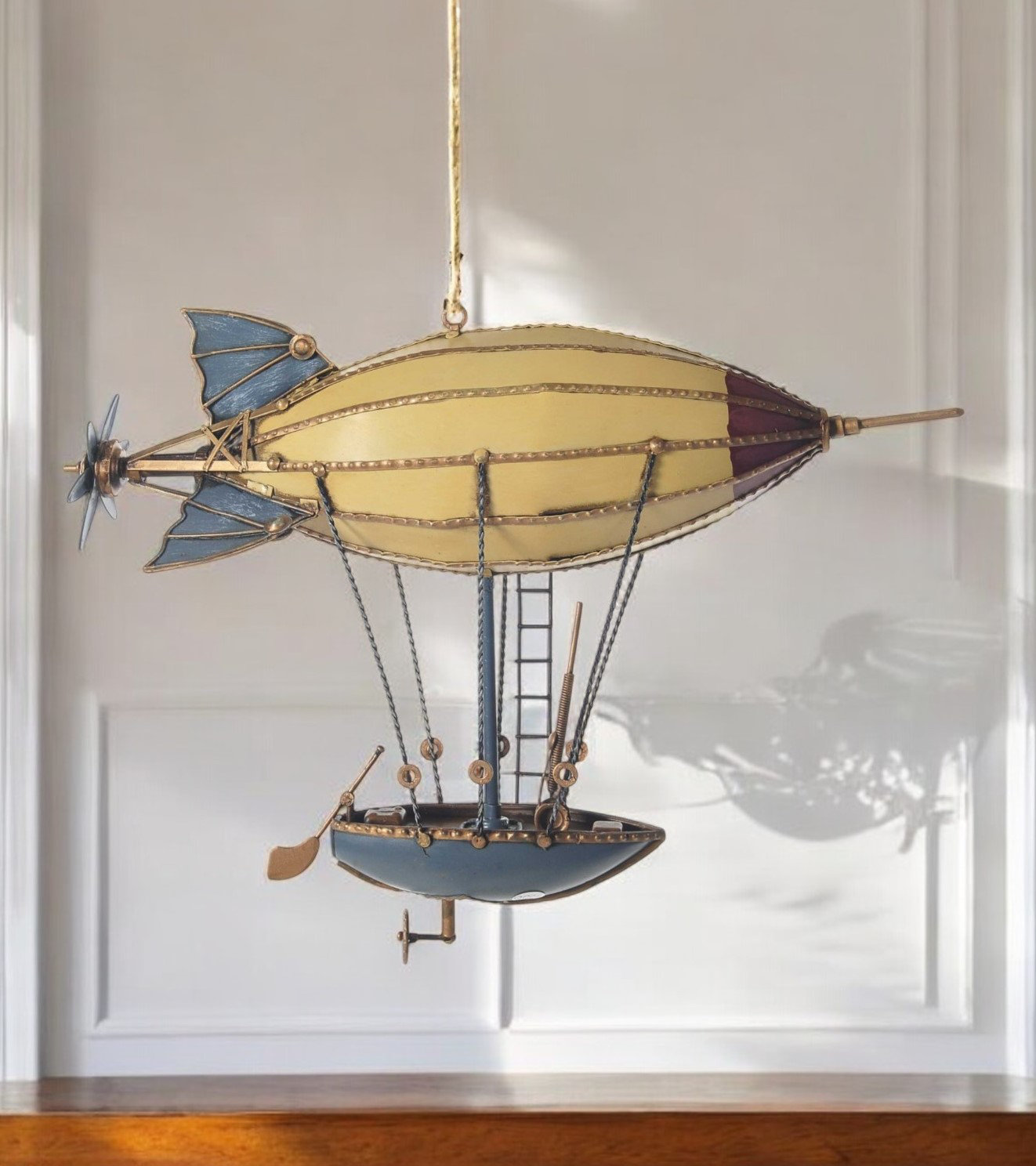 Cozy Collective Steampunk Airship Metal Model | Wayfair
