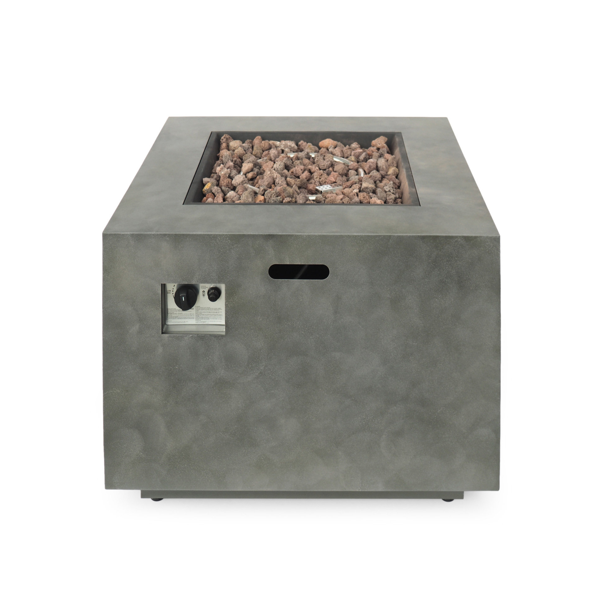 Brayden Studio Square Fire Pit 50,000 - Iron Craft, Rust-, Matte Finish ...