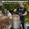 Feasto Heavy-Duty Propane Seafood Boiling Kit, Multifunctional Outdoor ...