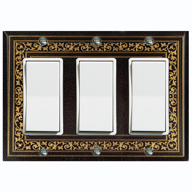 WorldAcc Elegant 3-Gang Rocker Wall Plate | Wayfair