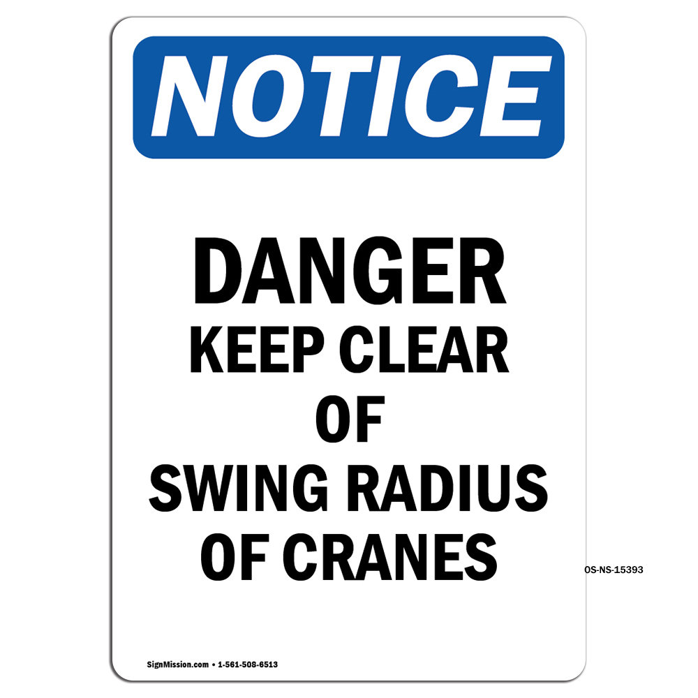 SignMission Danger Keep Clear of Swing Sign | Wayfair