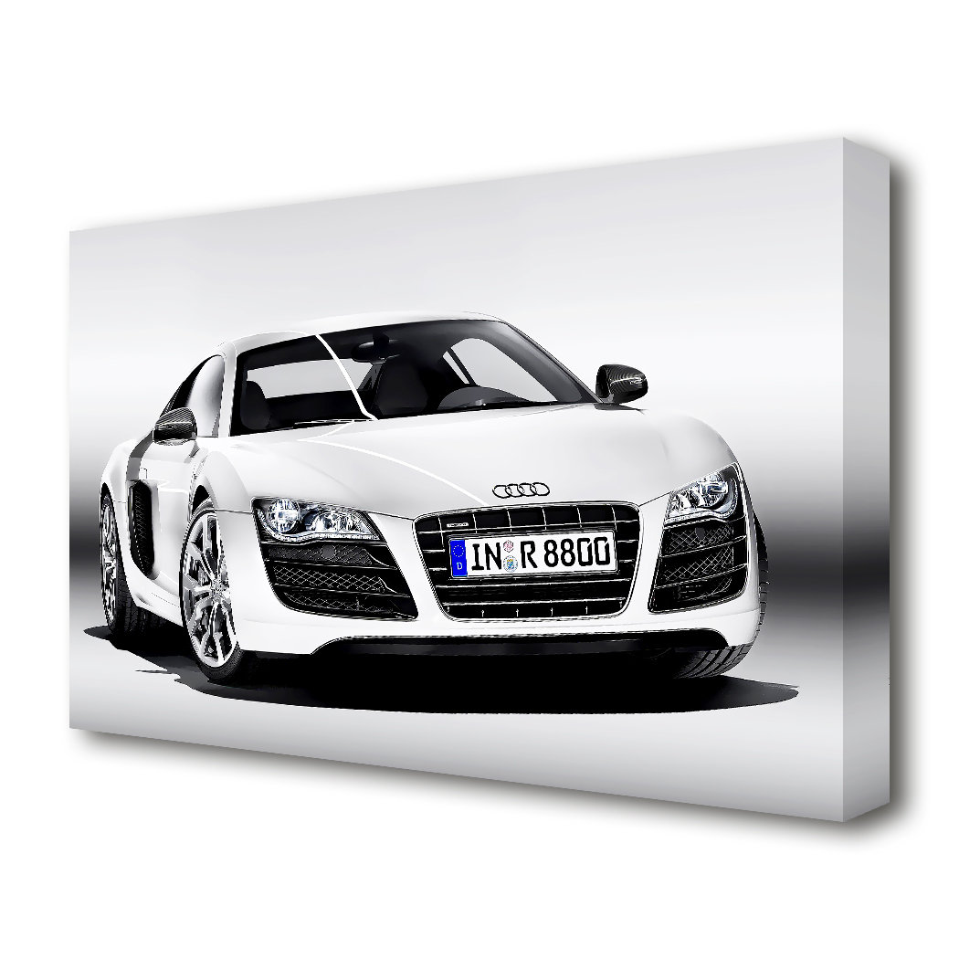 East Urban Home Audi A8 - Wrapped Canvas Photograph Print | Wayfair.co.uk