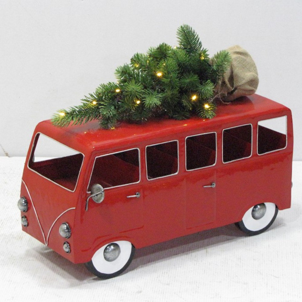 The Holiday Aisle® VW Inspired Christmas Tree Bus | Wayfair