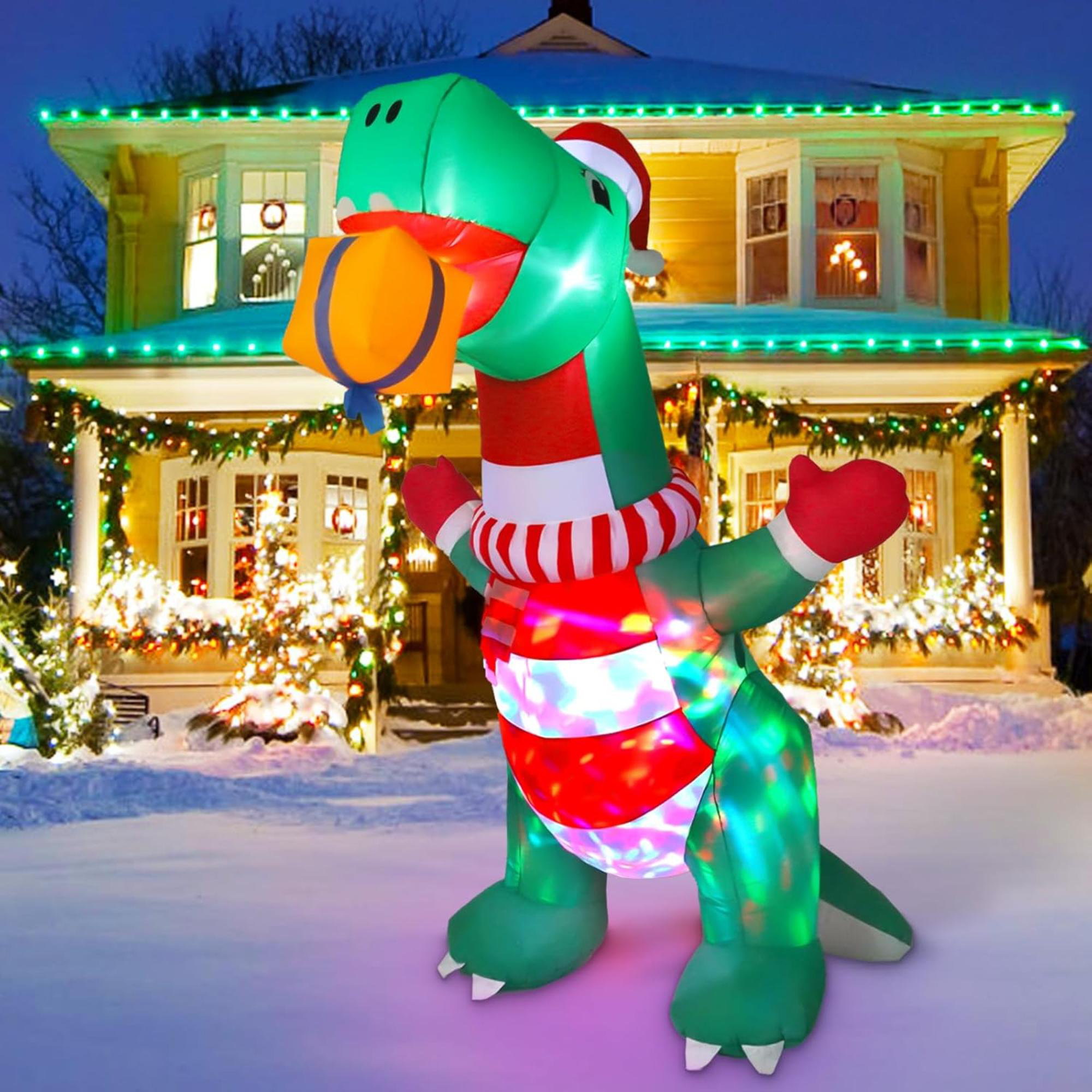 The Holiday Aisle® 8FT Christmas Inflatables Outdoor Decorations ...