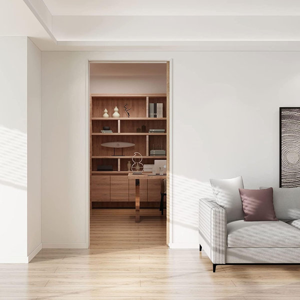 JUBEST Sliding Pocket Door Hardware Kit For 2" X 4" Stud Wall With Soft ...