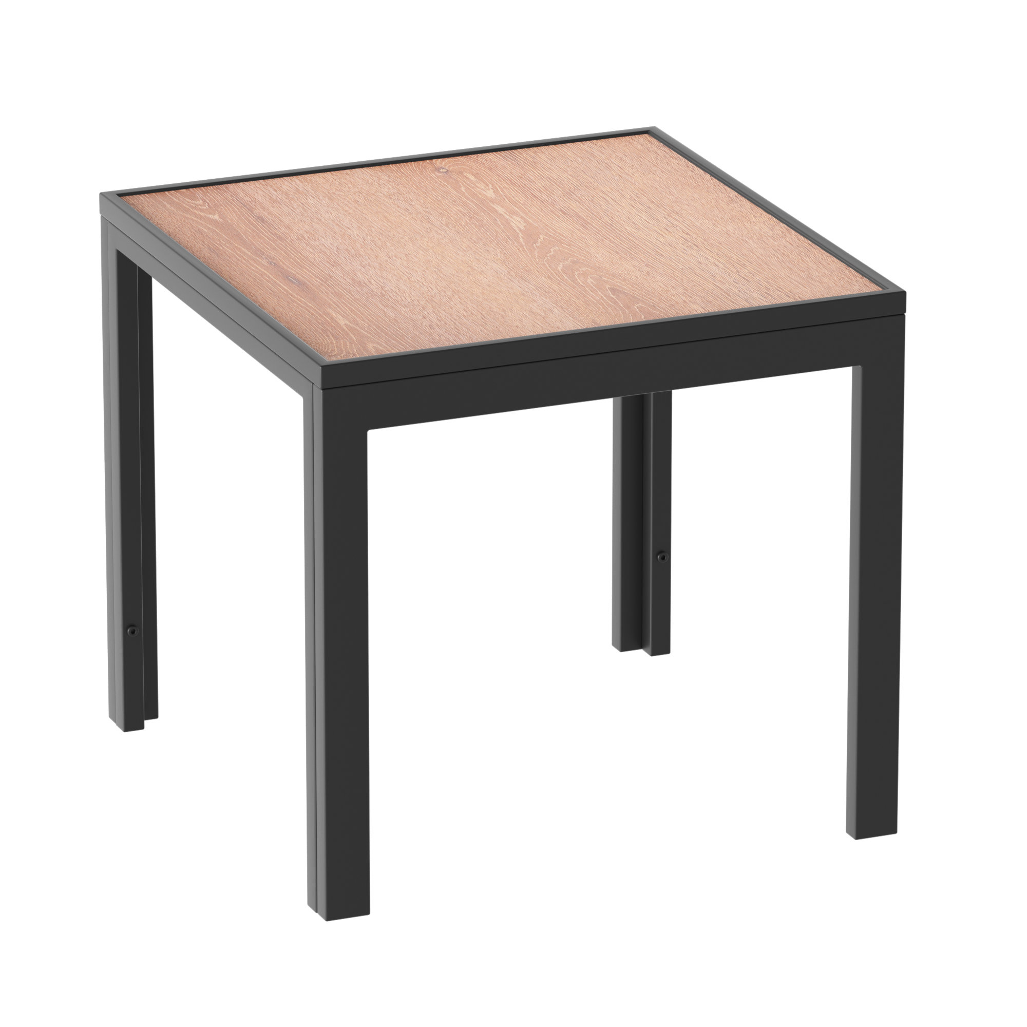 Ebern Designs Patio Side Square Table, All-Weather Conversation Sets ...