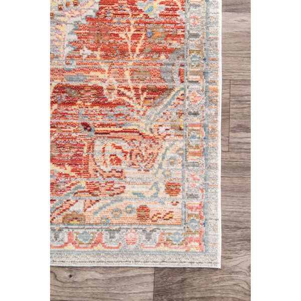 Bungalow Rose Perez Beige/Orange Area Rug | Wayfair