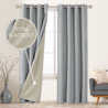Wade Logan® Lythrodontas Faux Linen Total Blackout Curtain Panels ...
