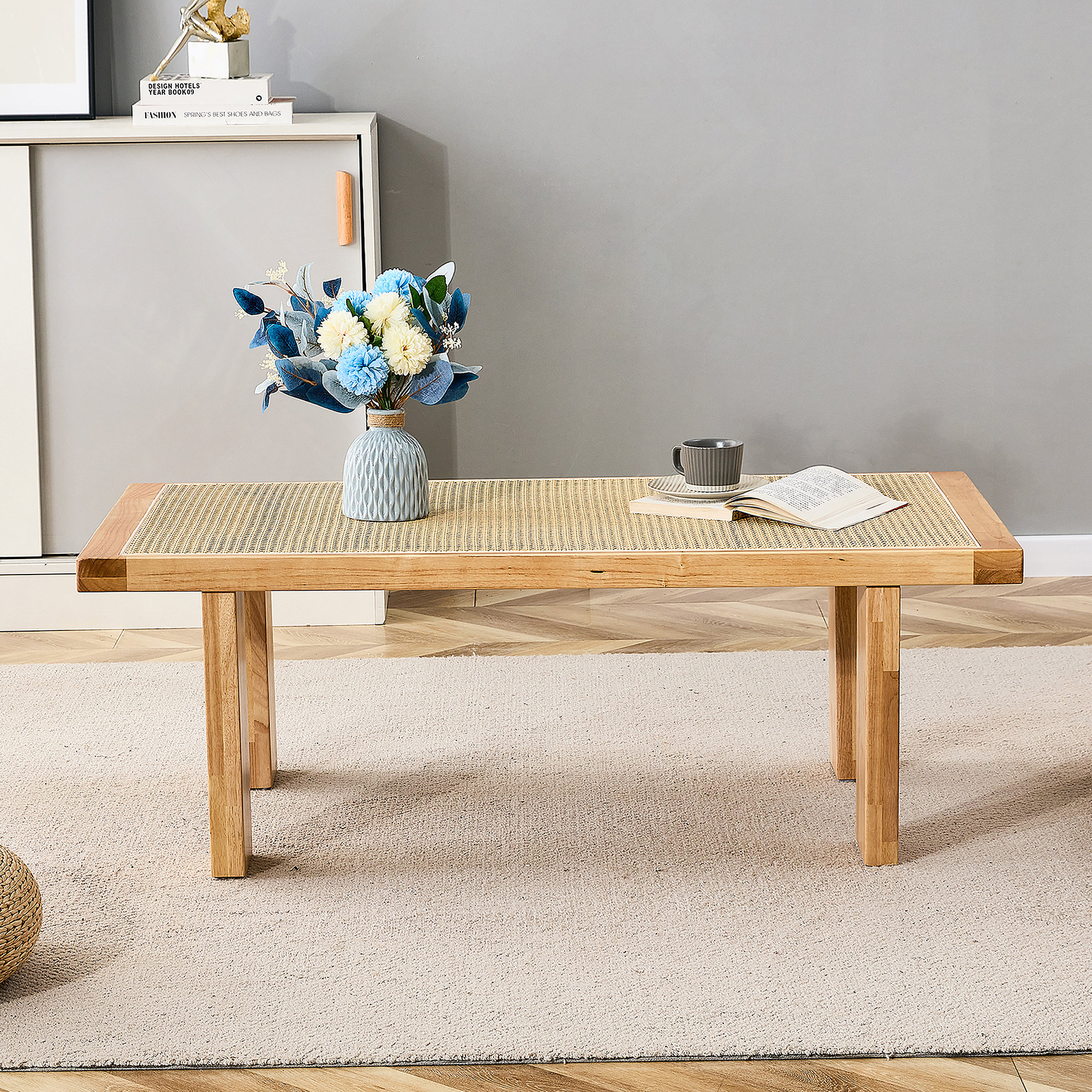 Bay Isle Home™ Modern and minimalist rectangular tabletop with rubber ...