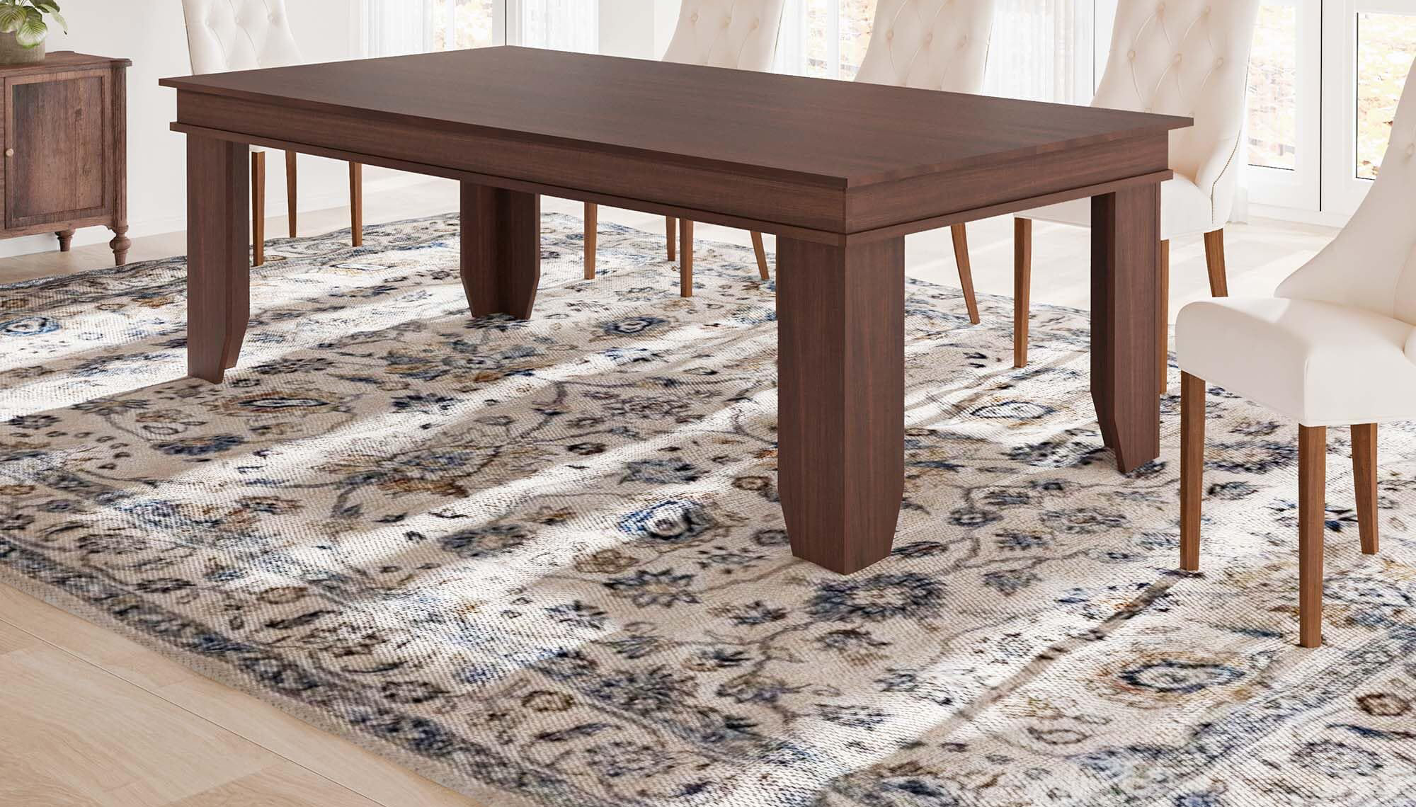 Winston Porter Farmhouse Dining Table For 6-8 People, 70.87" Long ...