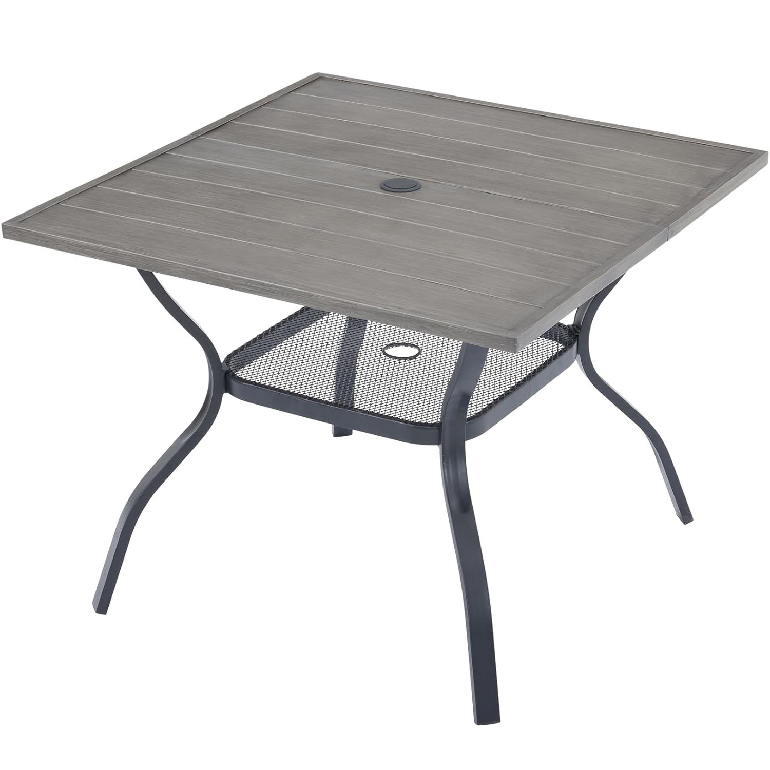 Red Barrel Studio Square Patio Dining Table for 4, Outdoor Table with ...