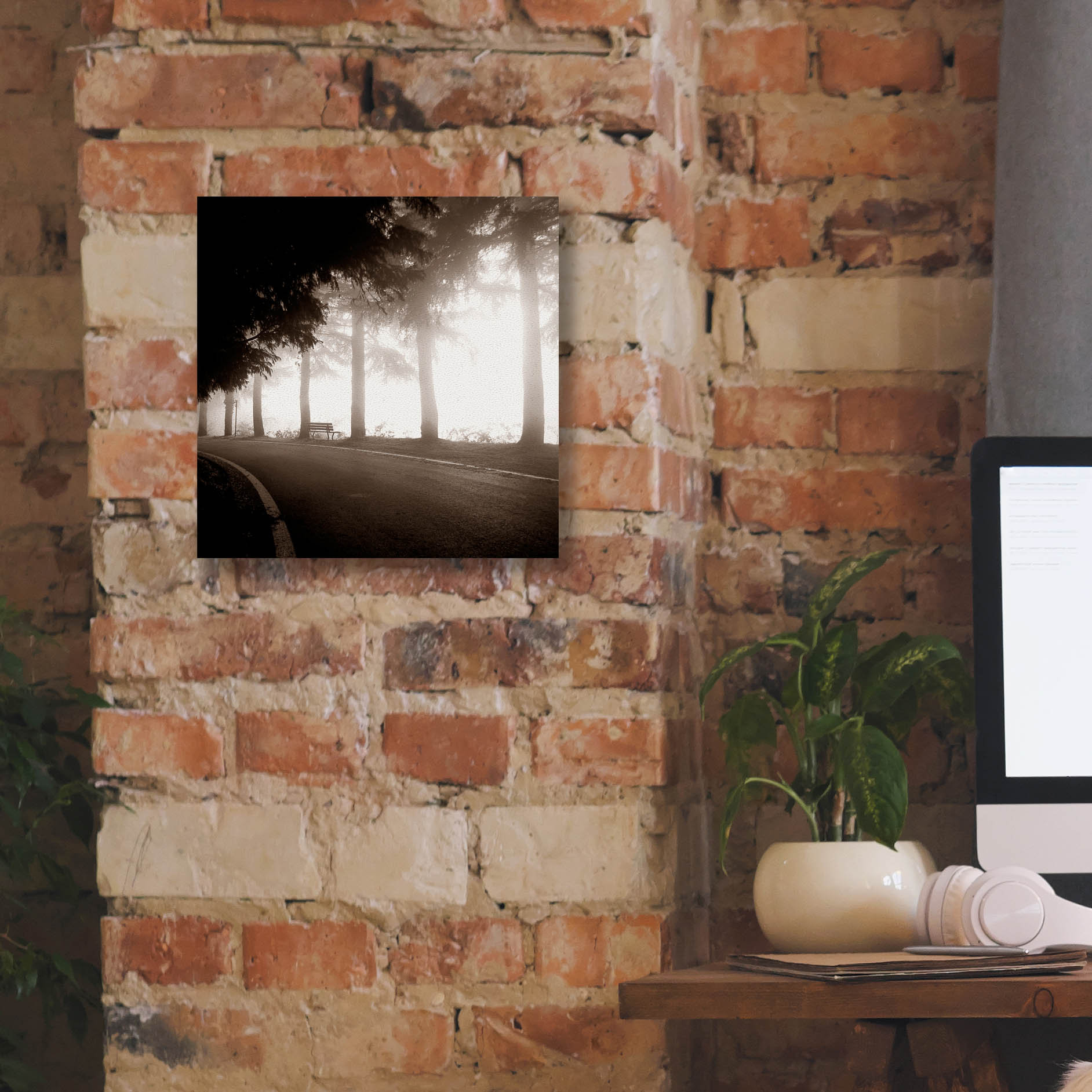 Millwood Pines " Roadside Bench " by PhotoINC Studio | Wayfair