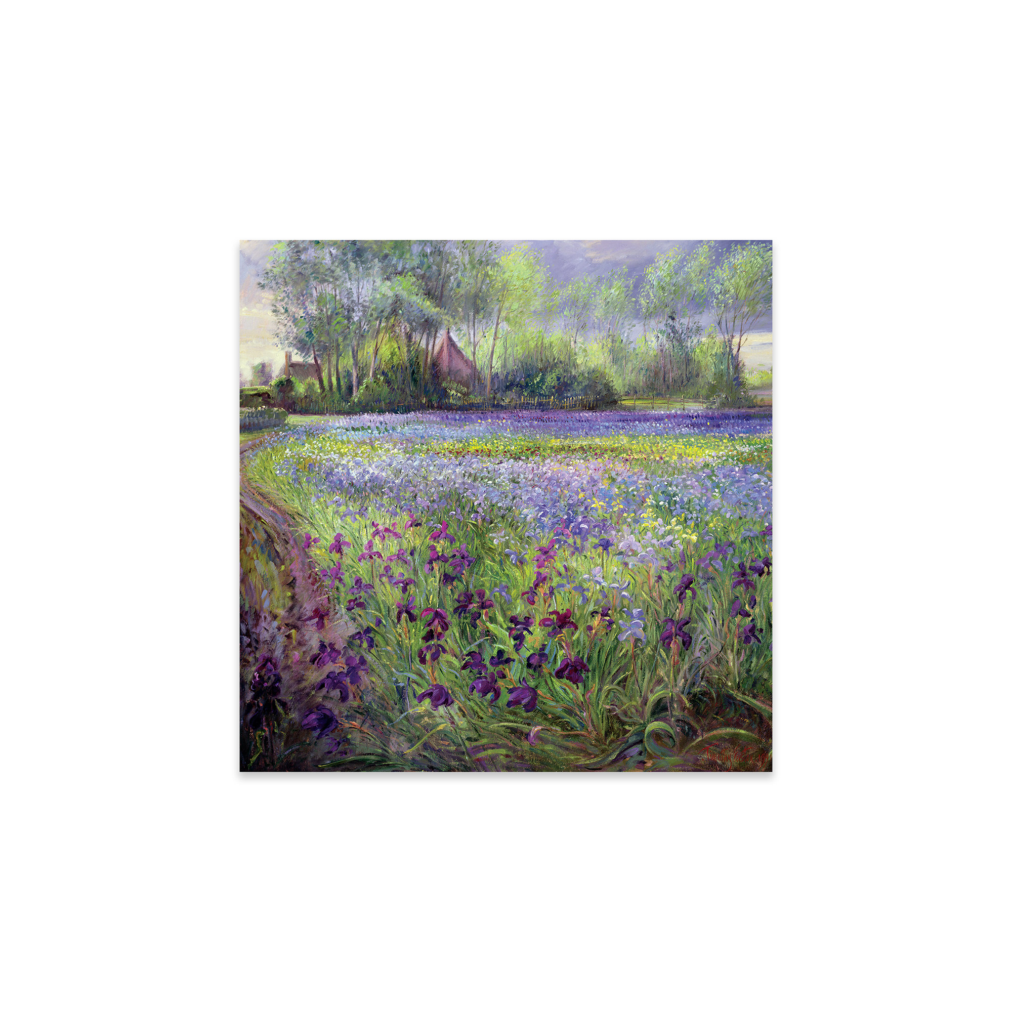 Alcott Hill® Trackway Past The Iris Field, 1991 On Plastic / Acrylic by ...