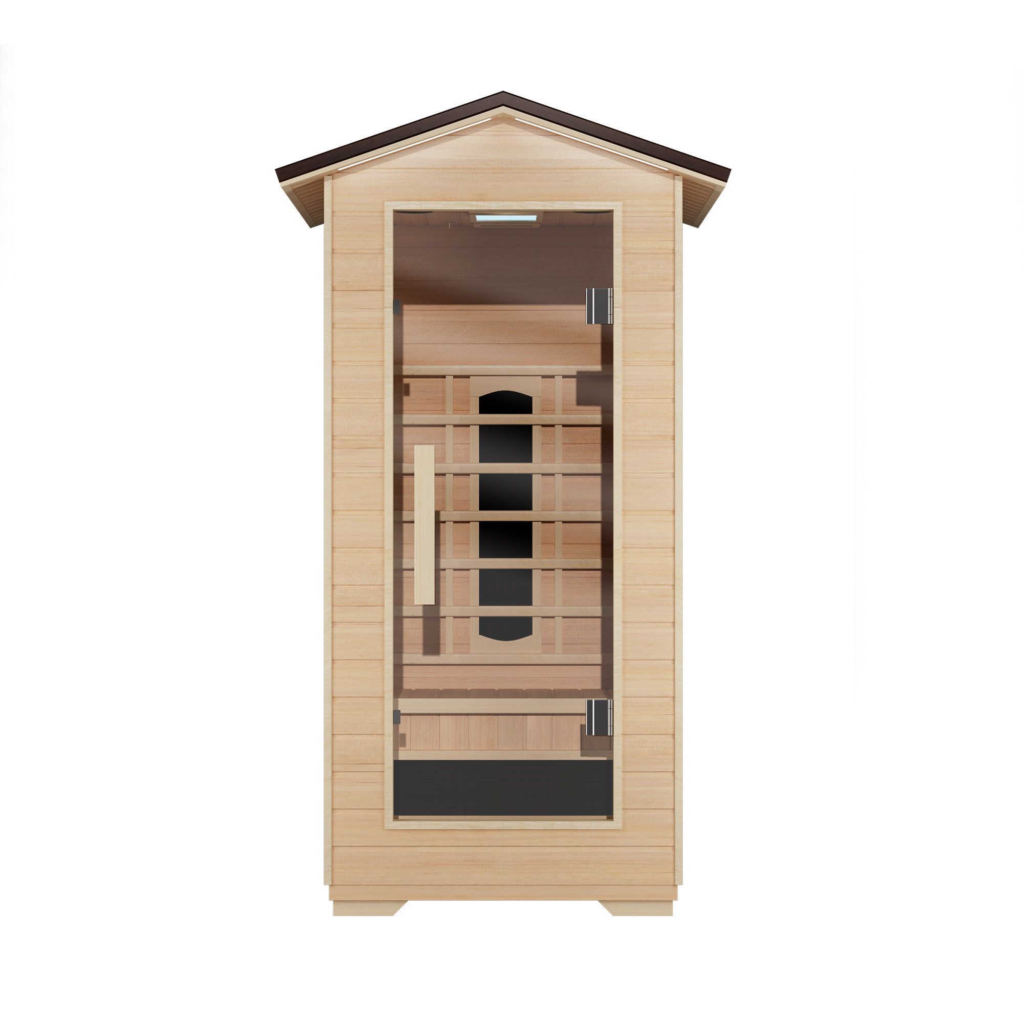 EROMMY Outdoor Sauna, 1 Person Far Infrared Sauna, 15 to 20 Minutes ...