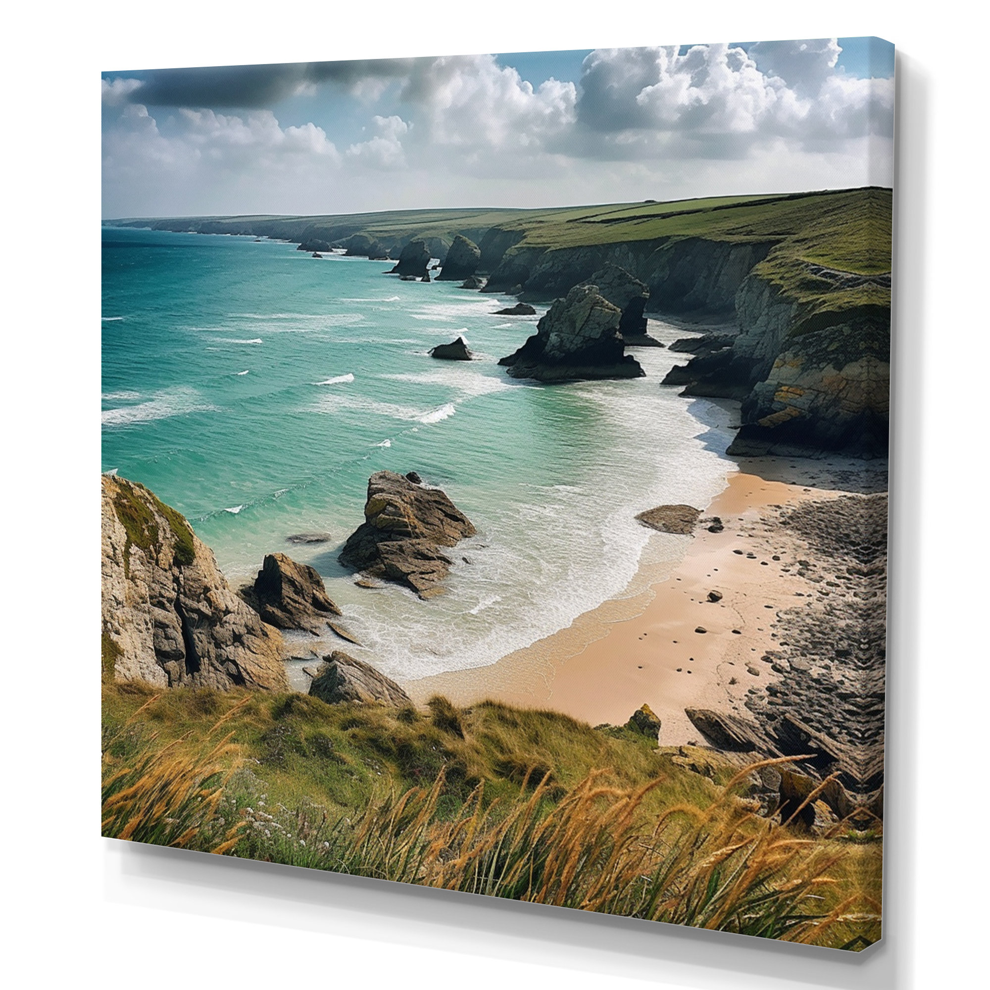 Dovecove Coastal Horizons IV - Coastal Canvas Print | Wayfair