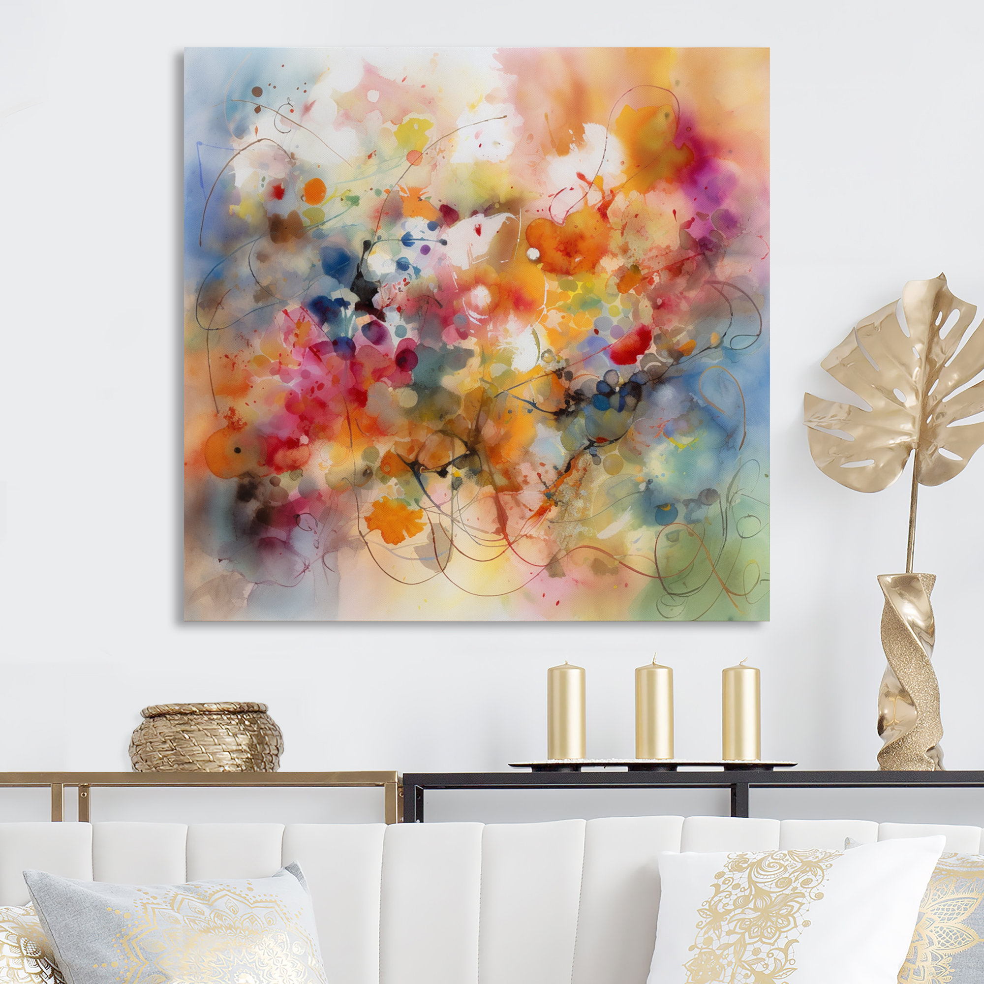 Ivy Bronx Colorful Transformations Of Flow I On Canvas Print | Wayfair
