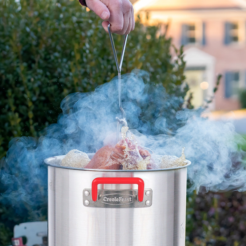 Creole Feast Premium Aluminum 30 Qt. Turkey Fryer And 10 Qt. Fish Fryer ...