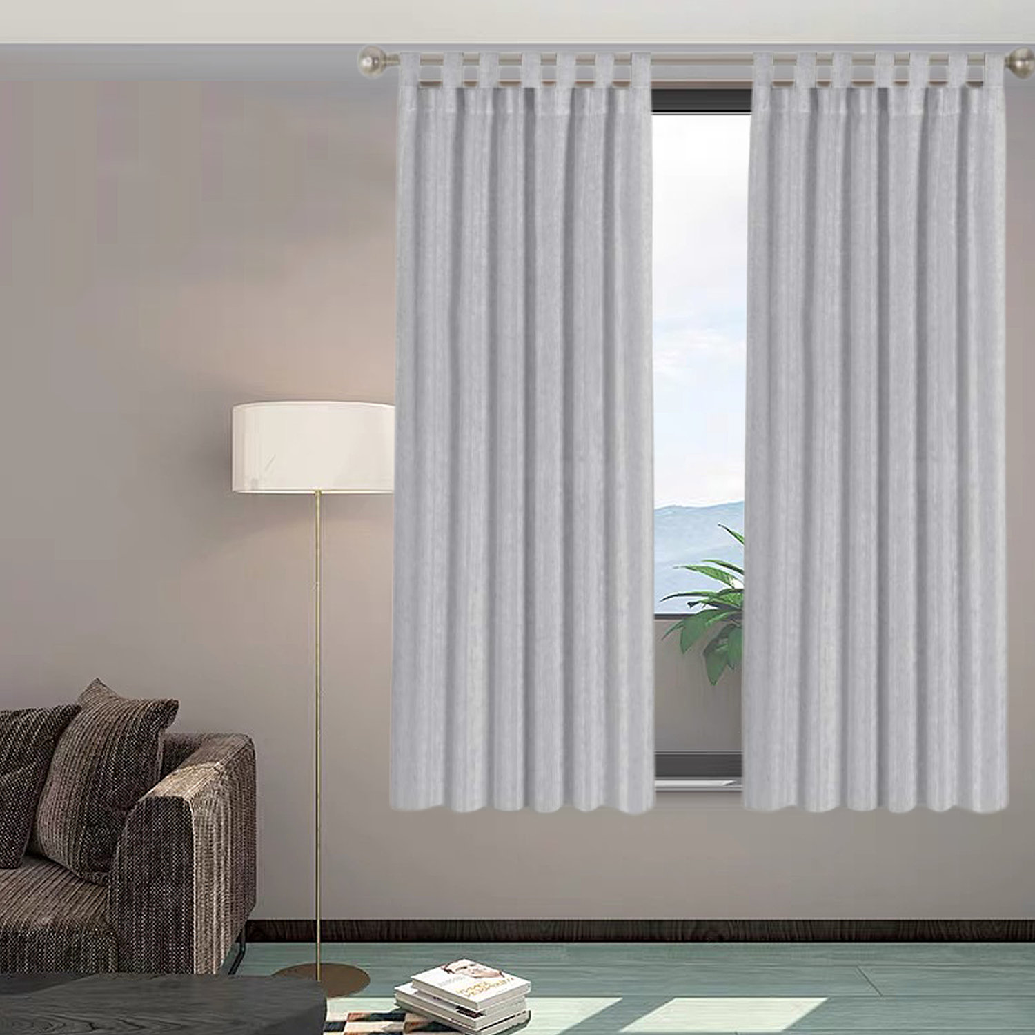 Eider & Ivory™ Gauron Linen Curtain - Wayfair Canada