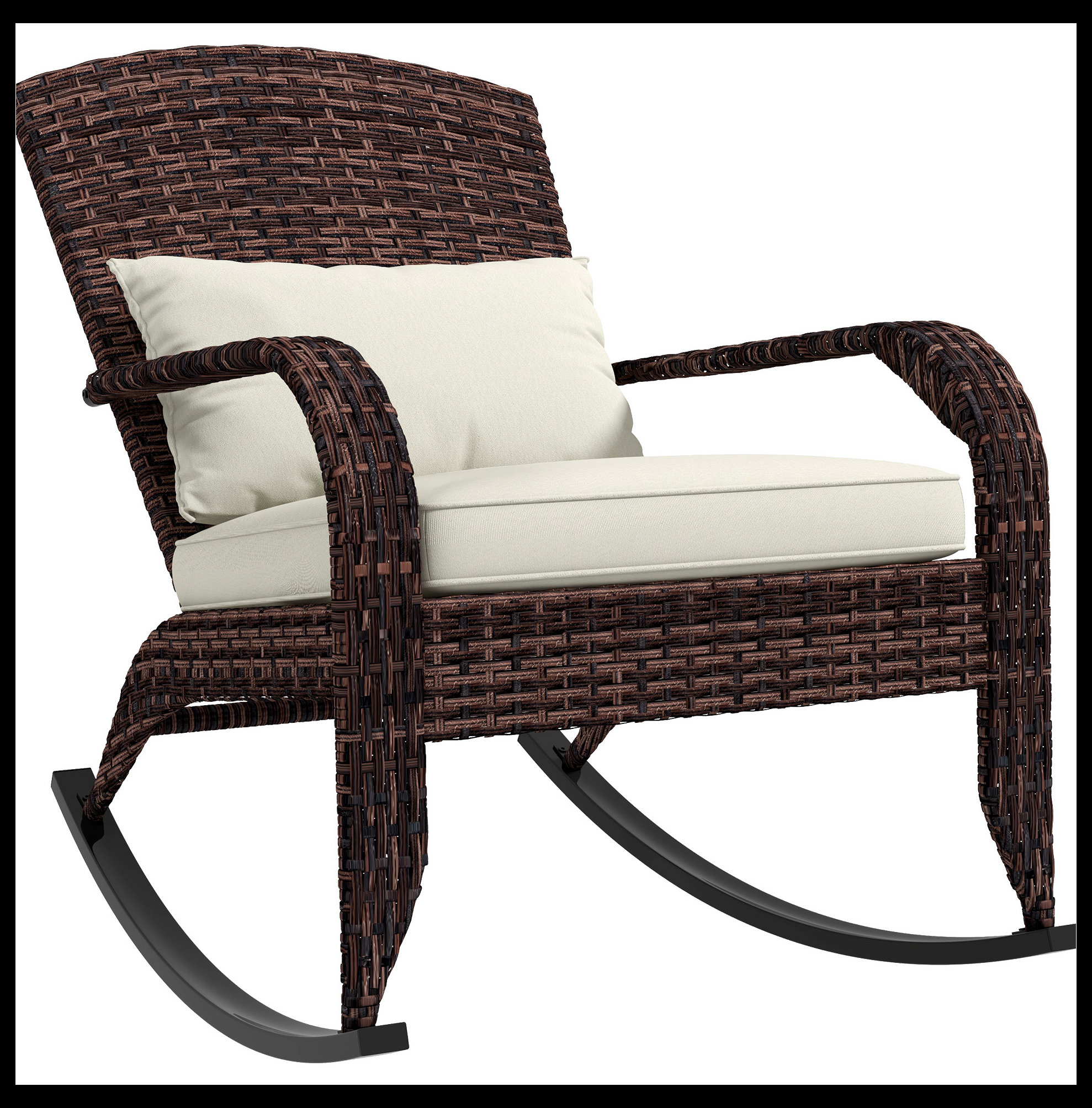 Dovecove Mantua Rattan Rocking Chair | Wayfair