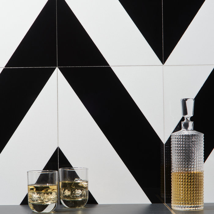 Bond Tile Elizabeth Sutton Monarch 12" x 18" Marble Patterned Wall ...