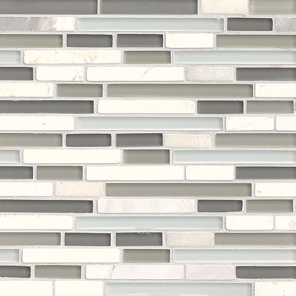 Bedrosians Eclipse Glass Linear Mosaic Wall Tile & Reviews | Wayfair