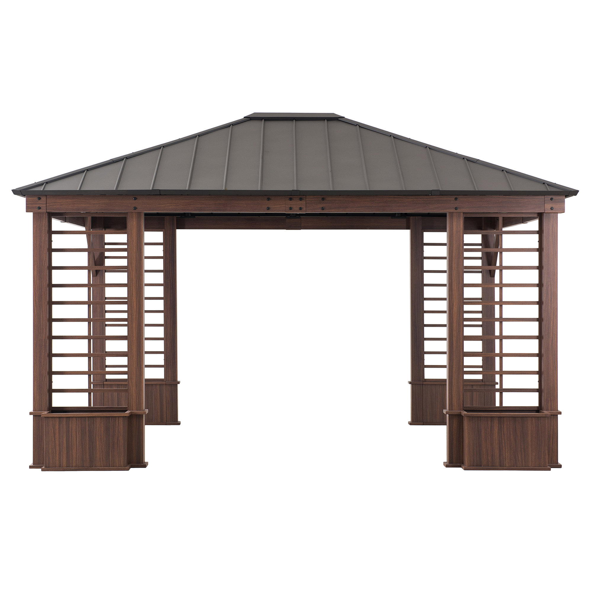 Sunjoy Pavillon de jardin à toit rigide 14,8 pi Sunjoy Sunjoy - Wayfair ...