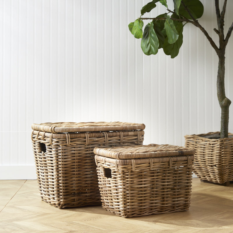 Napa Home & Garden Ruthie Handmade Seagrass General Basket Set | Perigold